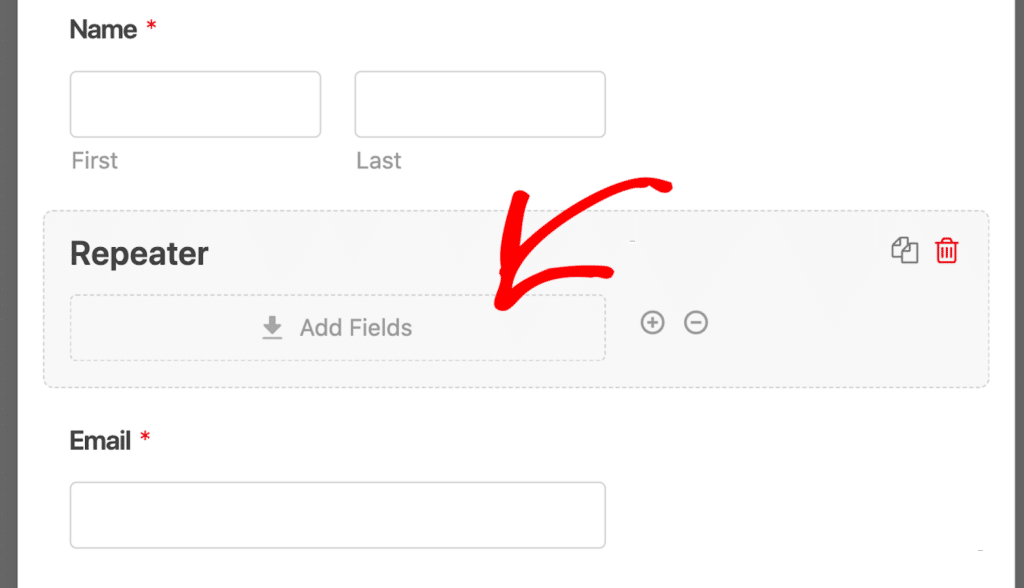 How to Allow Visitors to Duplicate Form Fields