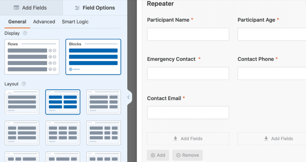 How to Allow Visitors to Duplicate Form Fields