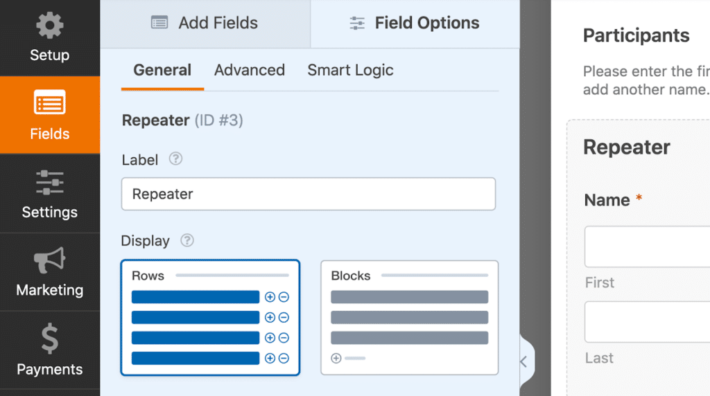How to Allow Visitors to Duplicate Form Fields