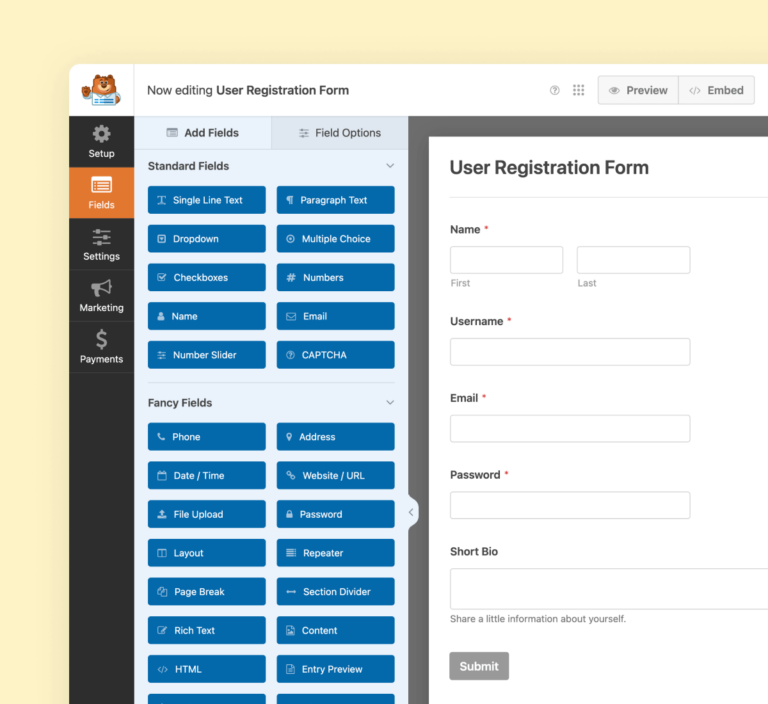 Create A Custom User Registration Form in WordPress