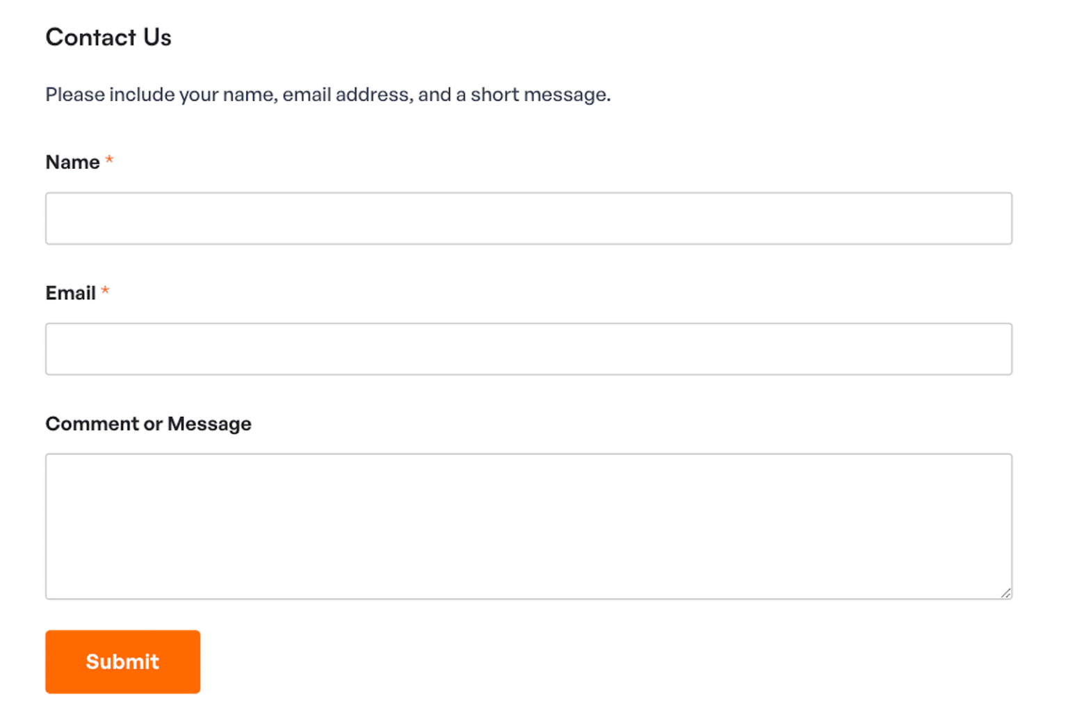 Single Column Forms: Examples and Inspiration