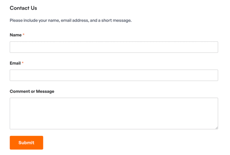 Single Column Forms: Examples and Inspiration