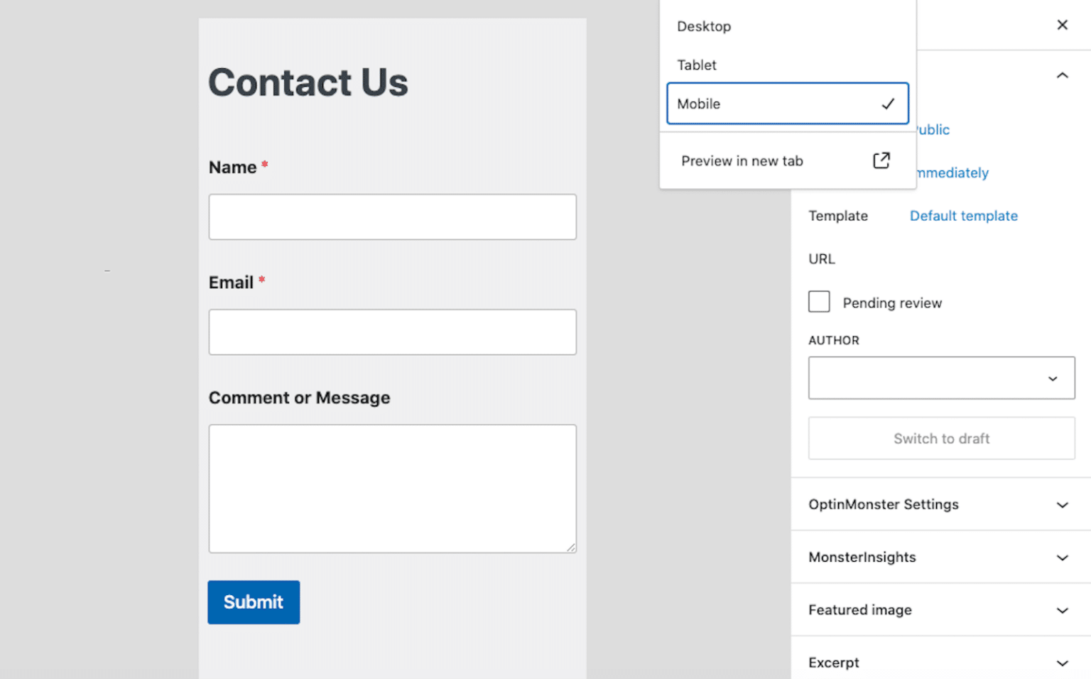 Single Column Forms: Examples and Inspiration