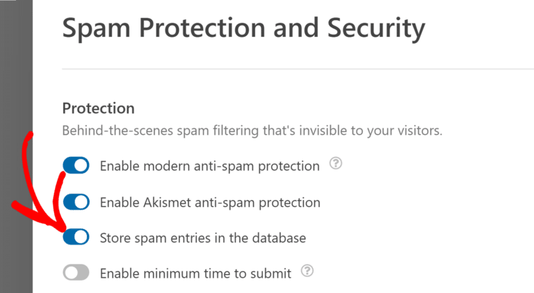 Viewing and Managing Spam Entries