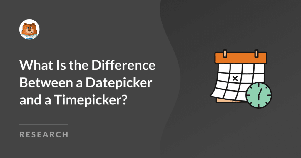 The Difference Between a Datepicker and a Timepicker