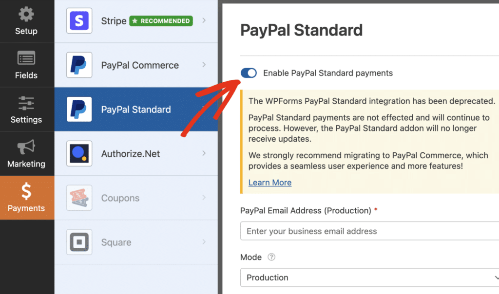 PayPal Standard Addon