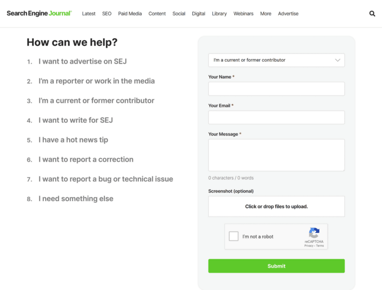 12 Best Contact Us Page Examples You Have to See in 2025