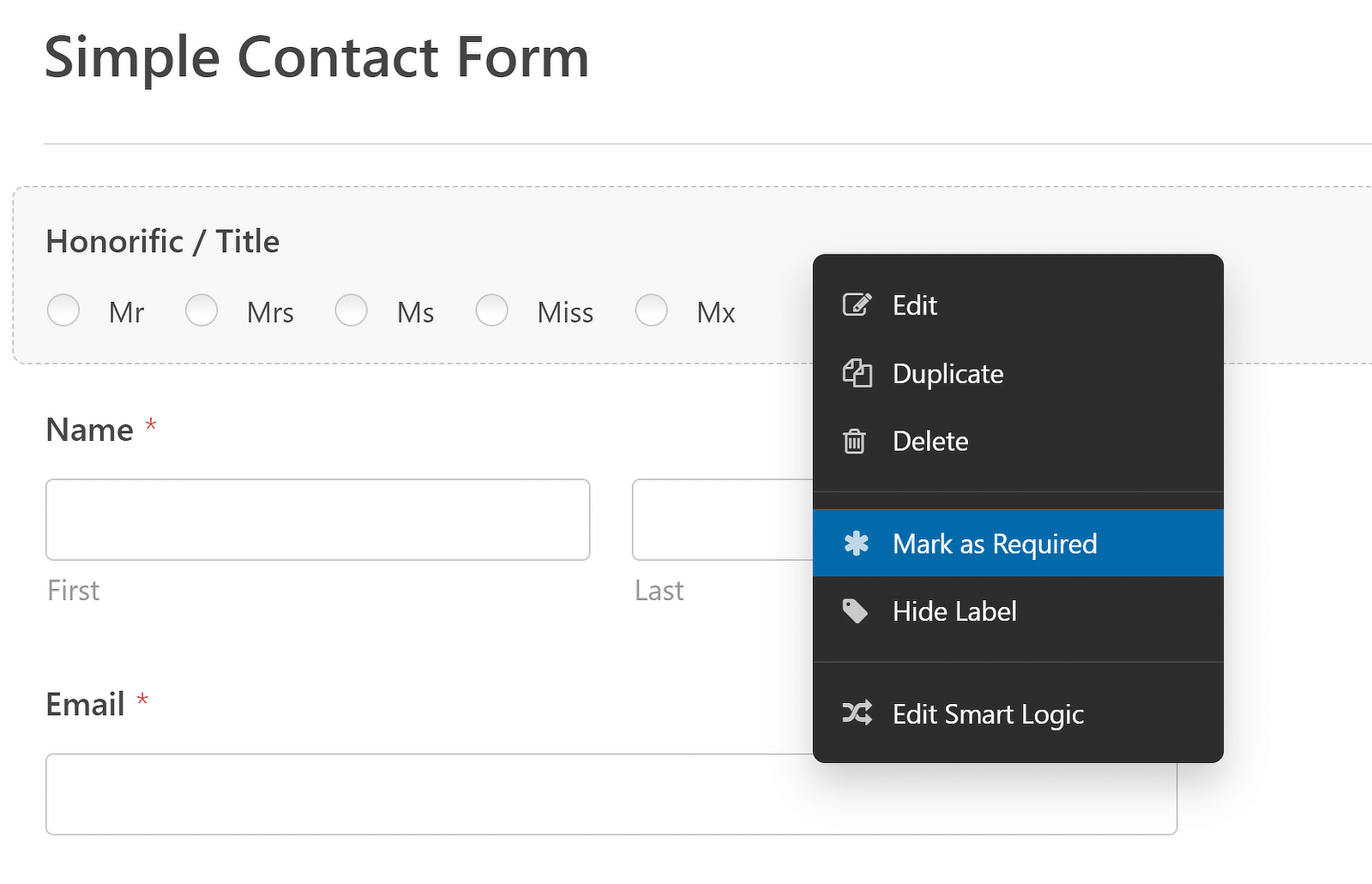How to Add an Honorific to the WPForms Name Field