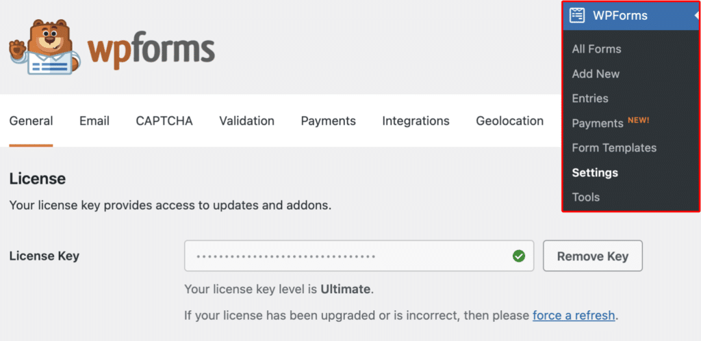 A Complete Guide to WPForms Settings