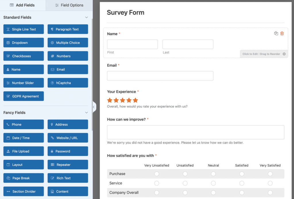 How to Build a Survey Form in WordPress with WPForms