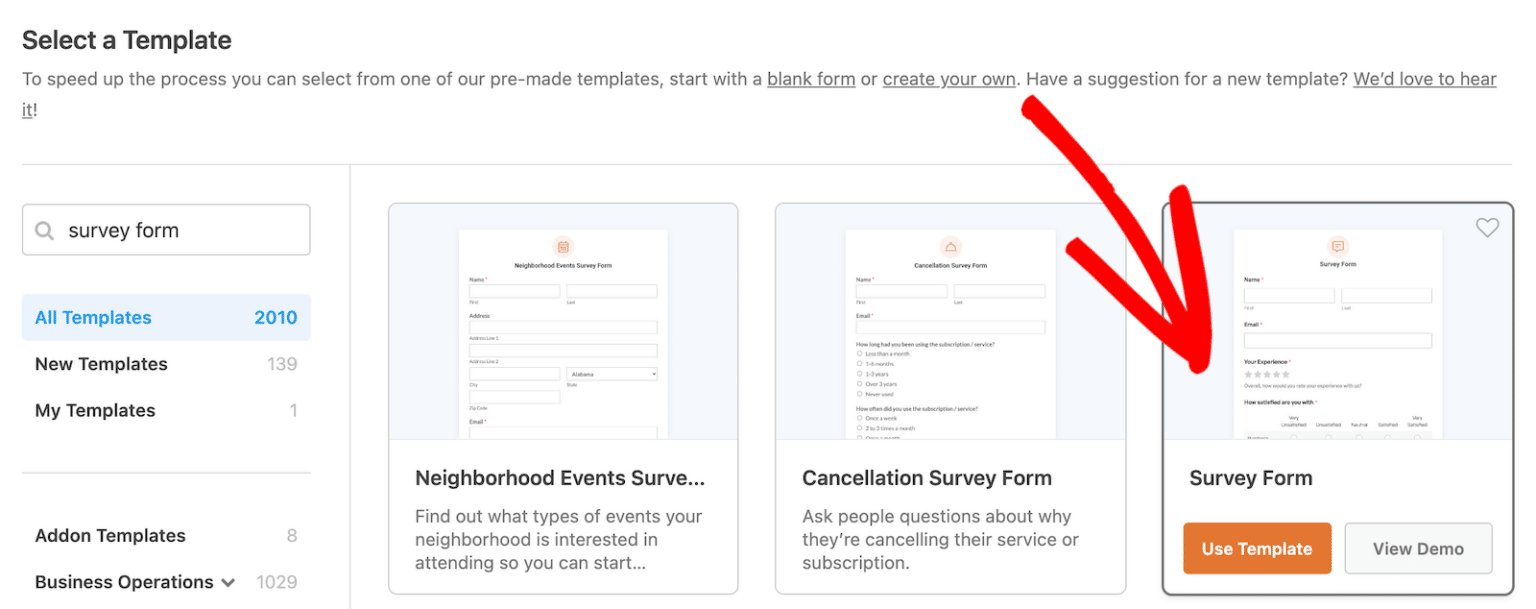 How To Build A Survey Form In Wordpress With Wpforms