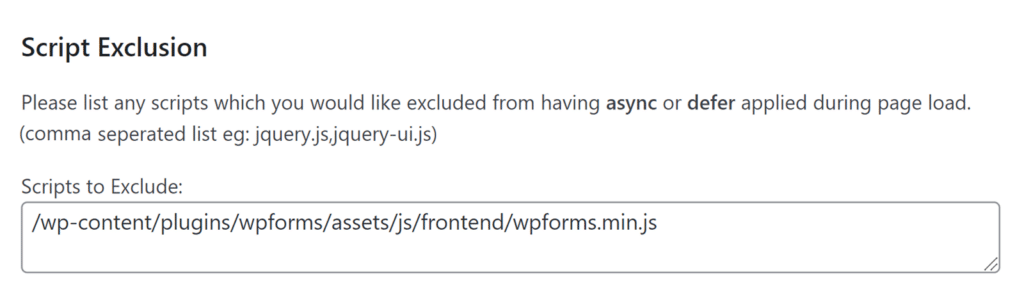 Configuring Optimization Settings for WPForms in Async JavaScript - WPForms