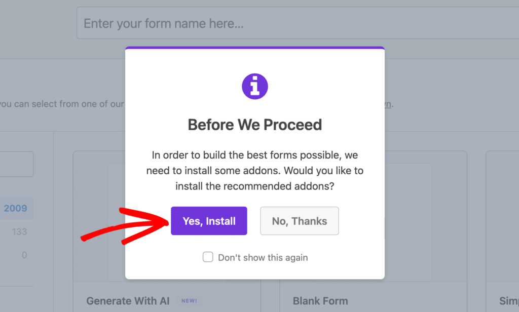 Generating Forms With WPForms AI