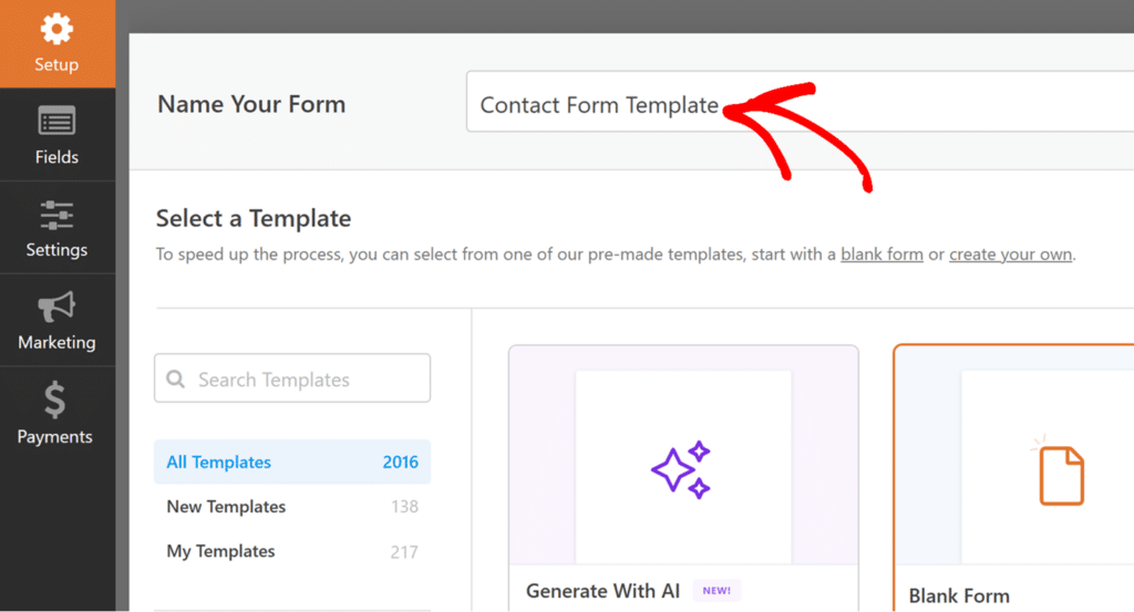 Creating Custom Form Templates