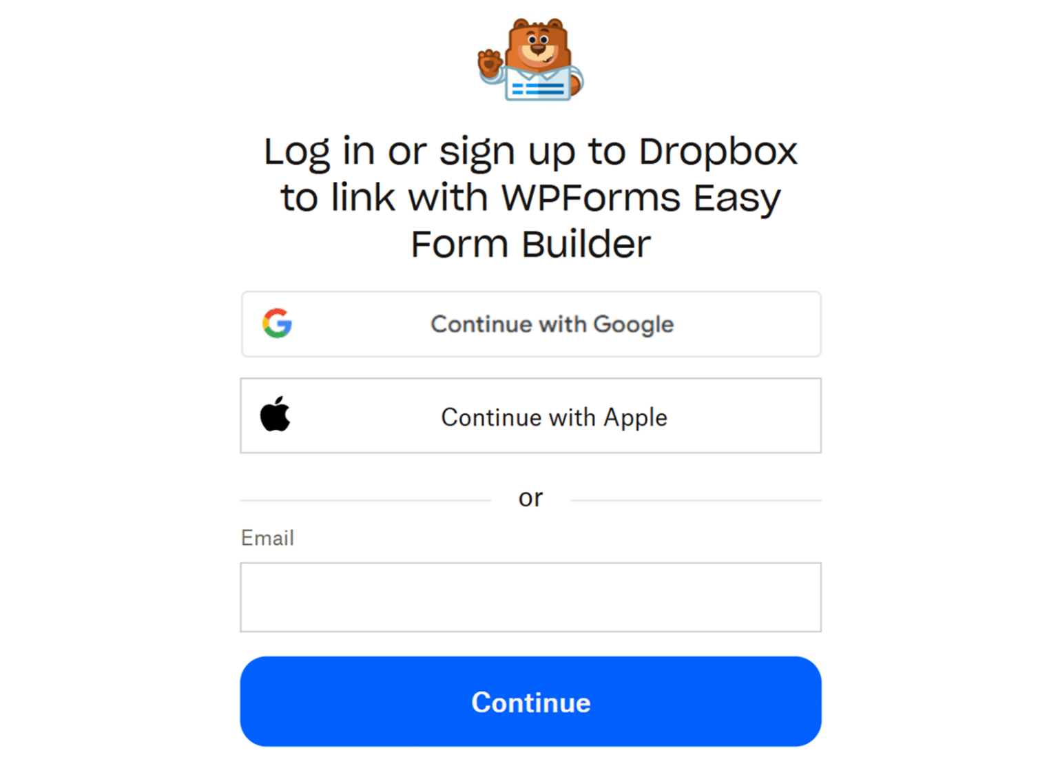 Dropbox Addon - WPForms