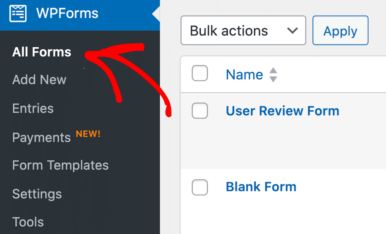 How to View Your Form History in WordPress