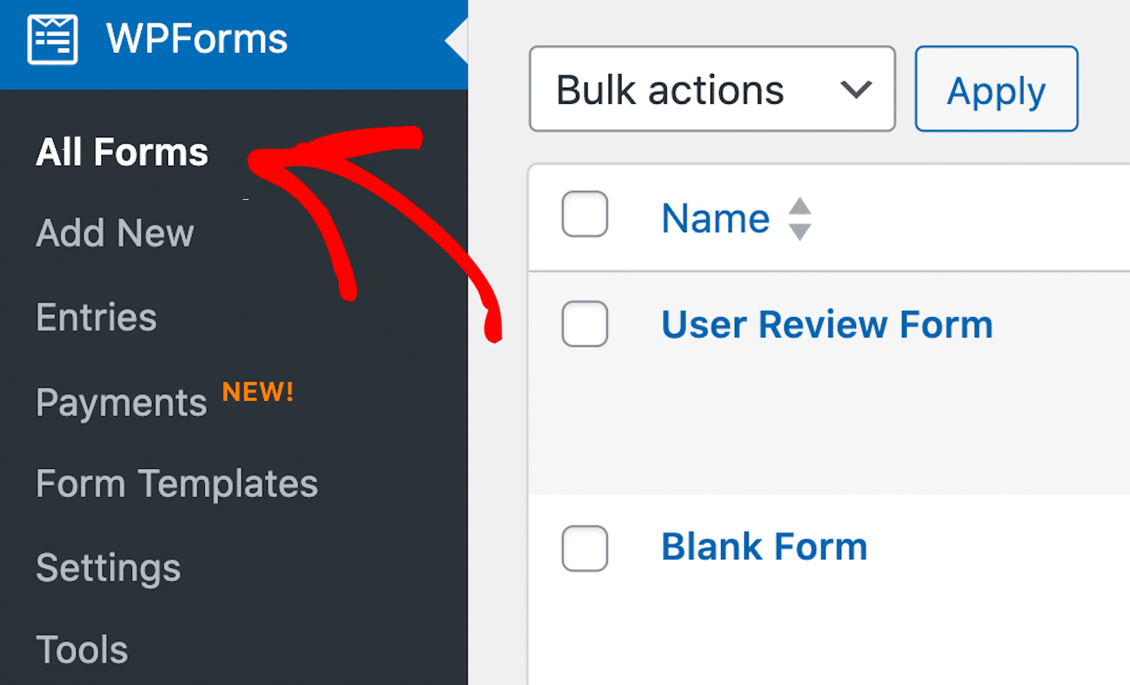 How to View Your Form History in WordPress