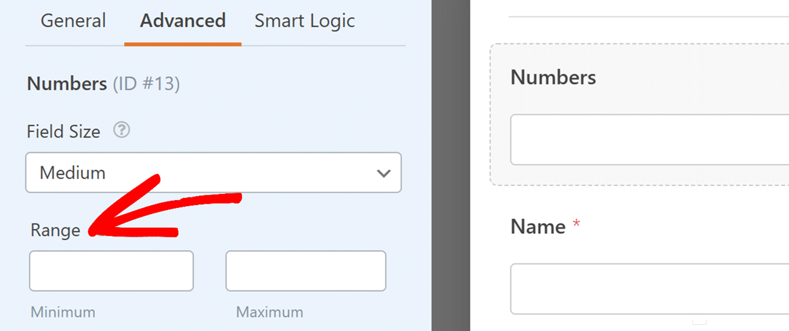 How to Limit Range Allowed in Numbers Field on WPForms