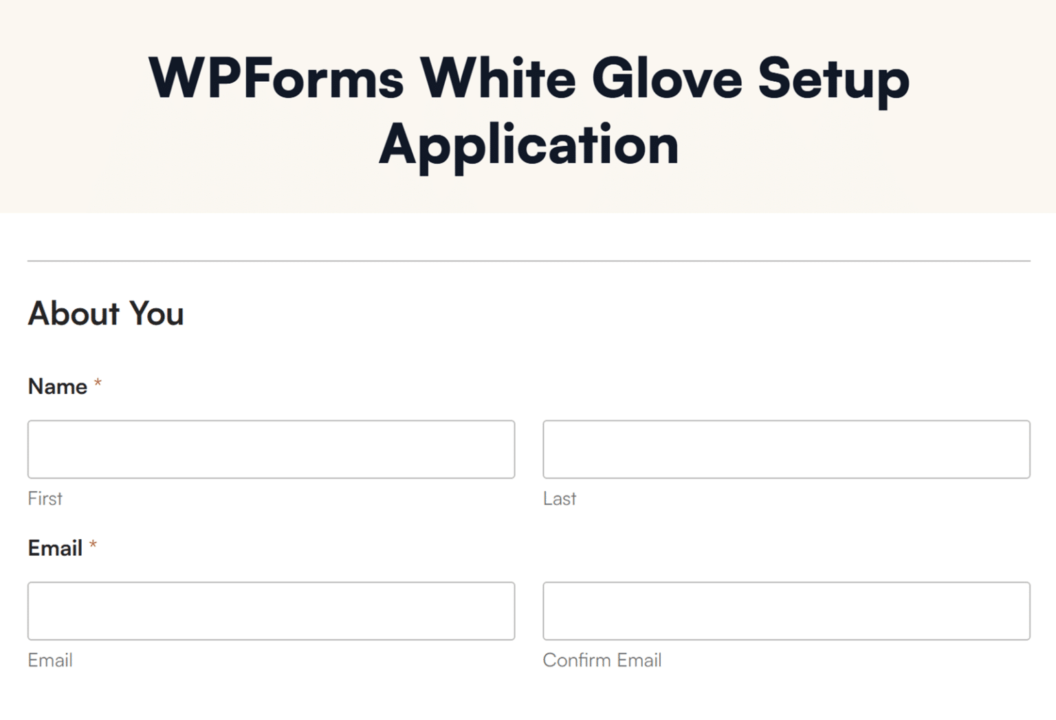 Solicitar configuración de guante blanco (configuramos WPForms por ...
