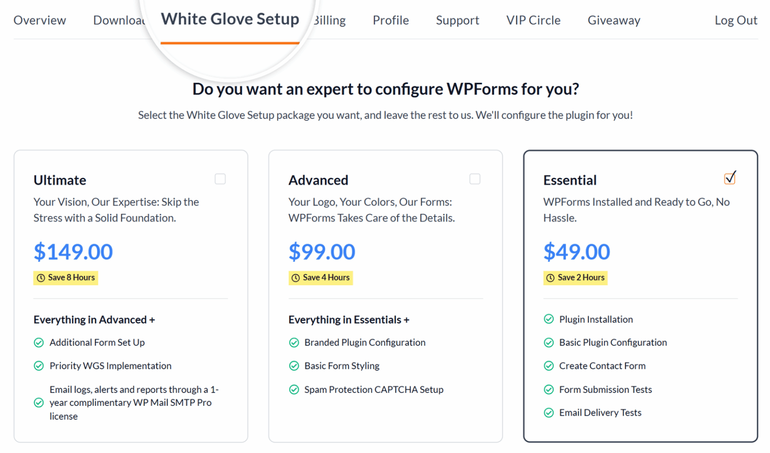 Requesting White Glove Setup (We Set Up WPForms for You) - WPForms