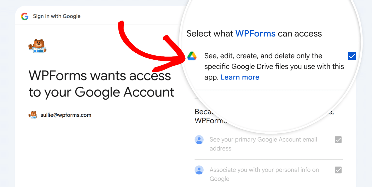 Google Drive Addon - WPForms