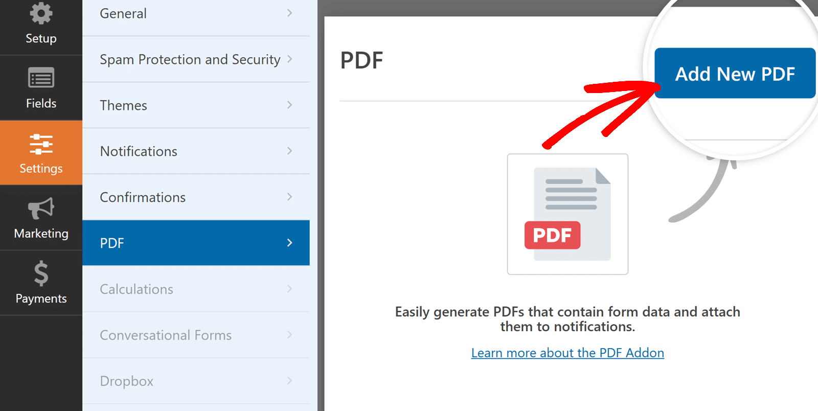 PDF Addon - WPForms