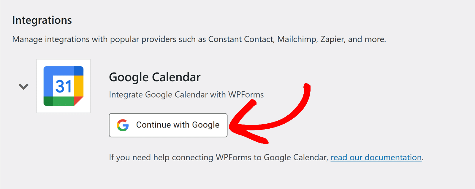 Google Calendar Addon - WPForms