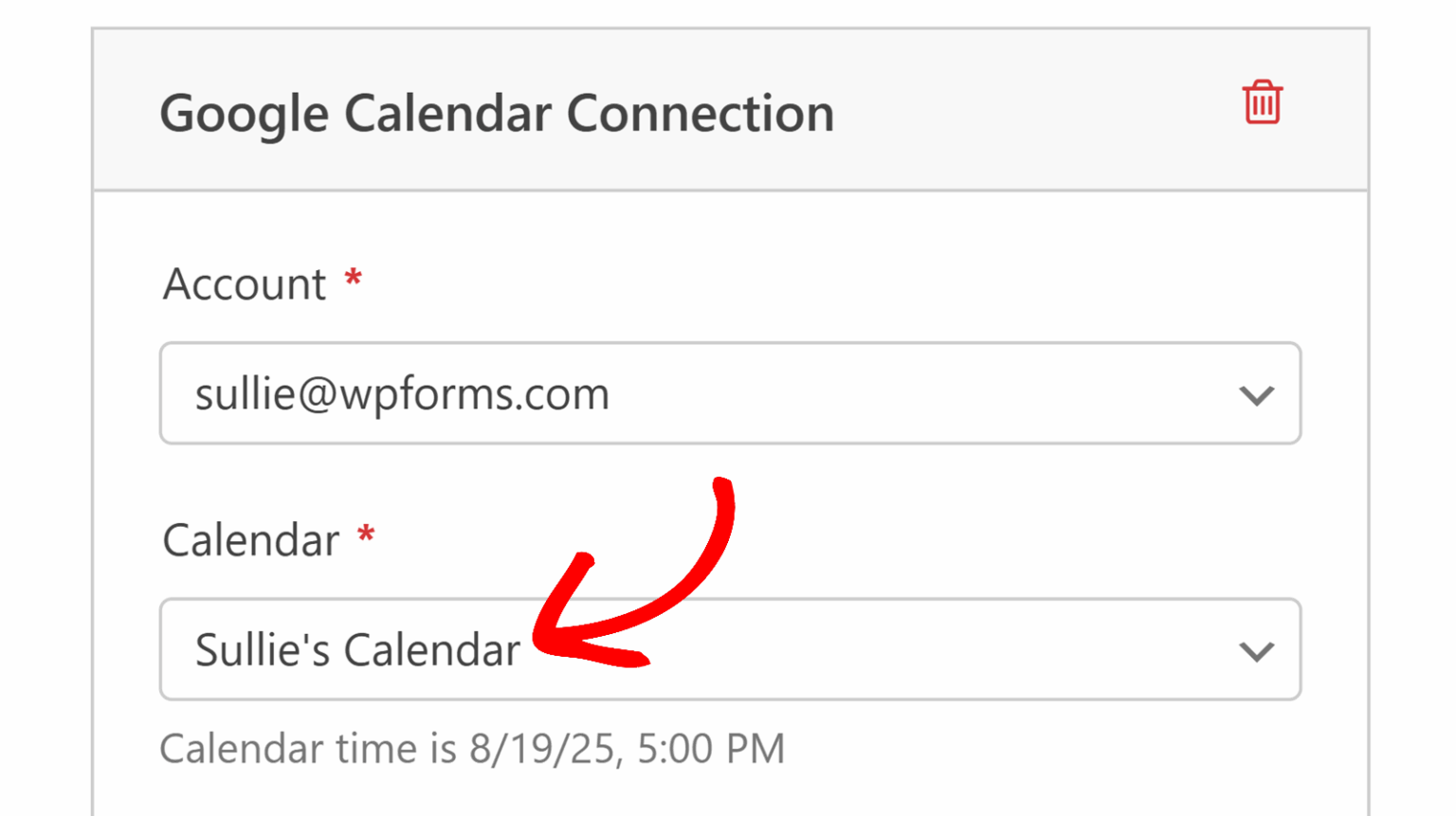 Google Calendar Addon - WPForms