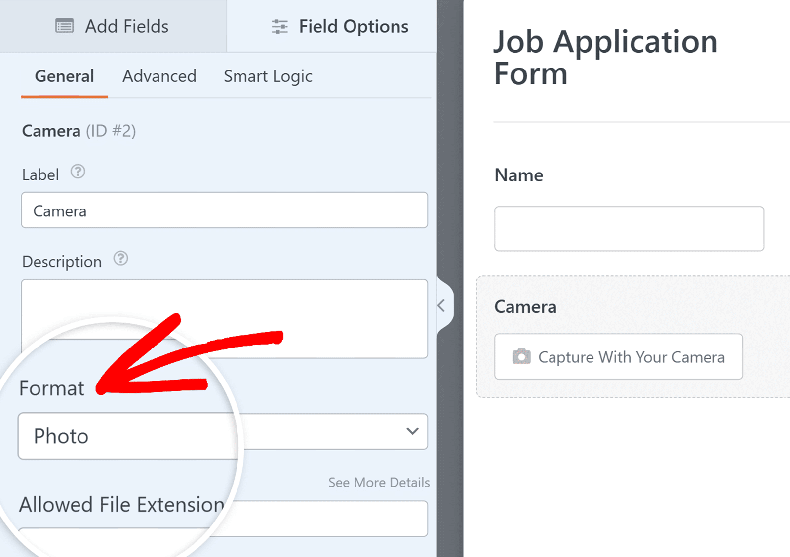 Using the Camera Field - WPForms