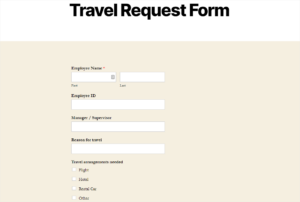 How to Create an Online Travel Request Form in WordPress