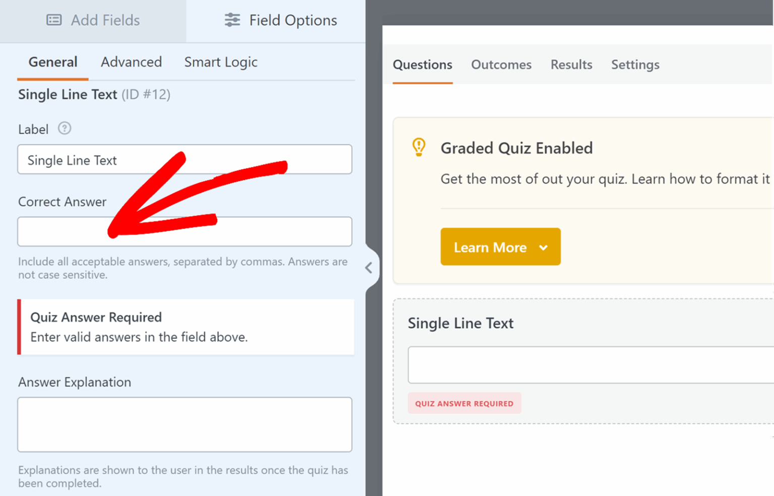 Complemento Quiz - WPForms