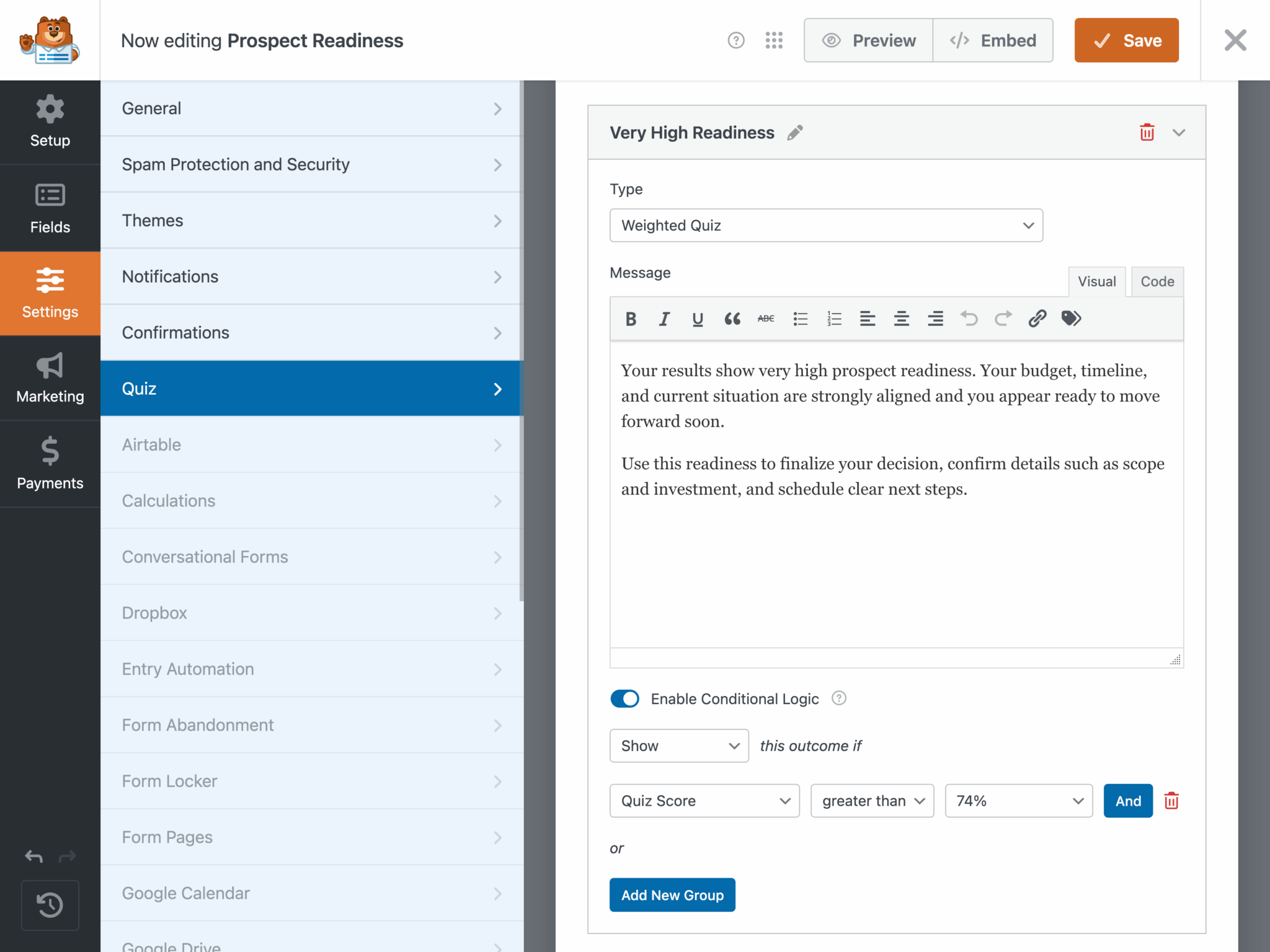 Build Any Quiz in Seconds With The WPForms Quiz Addon
